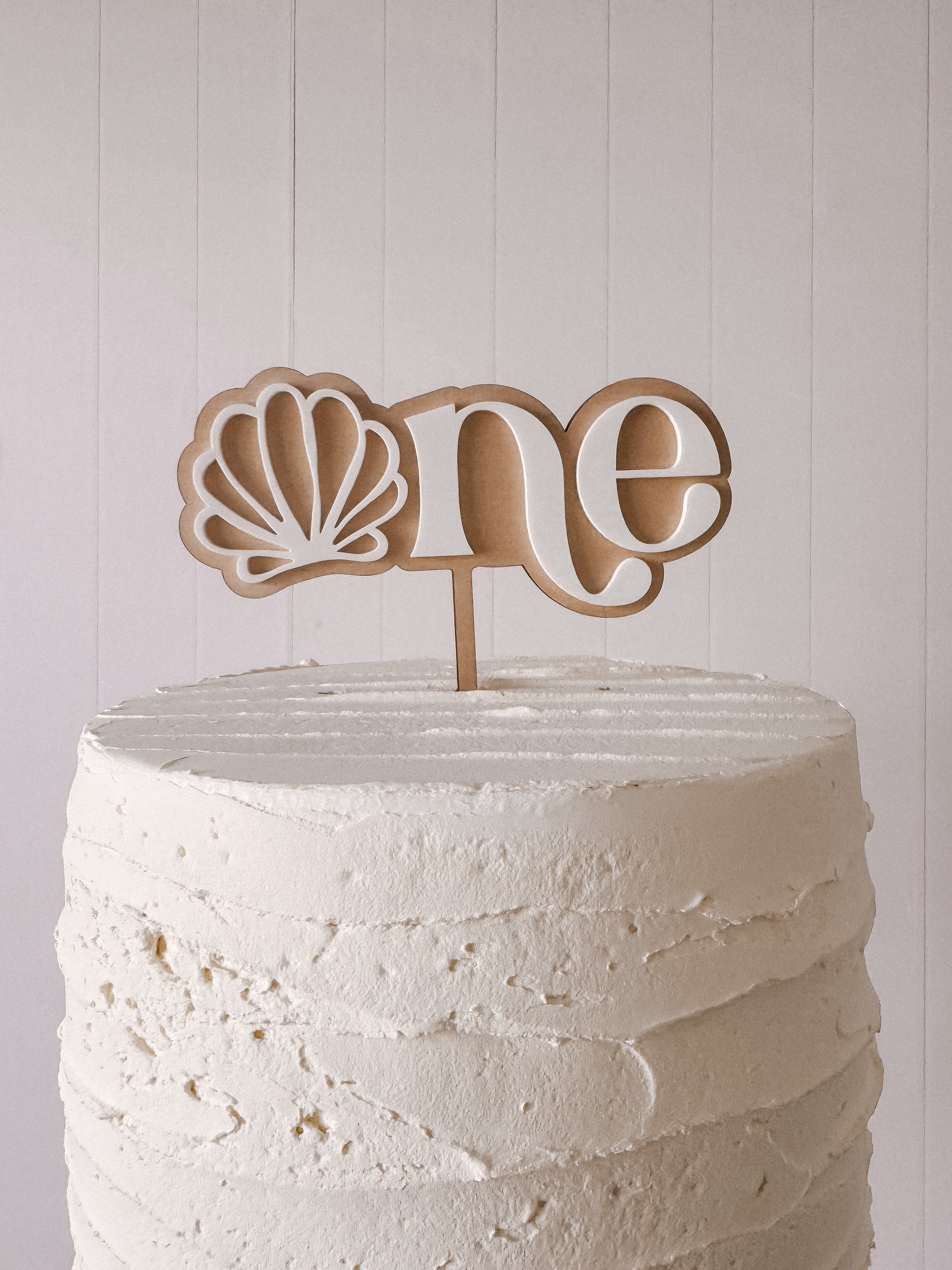 Sea Shell Cake Topper – Wild Pine Laser