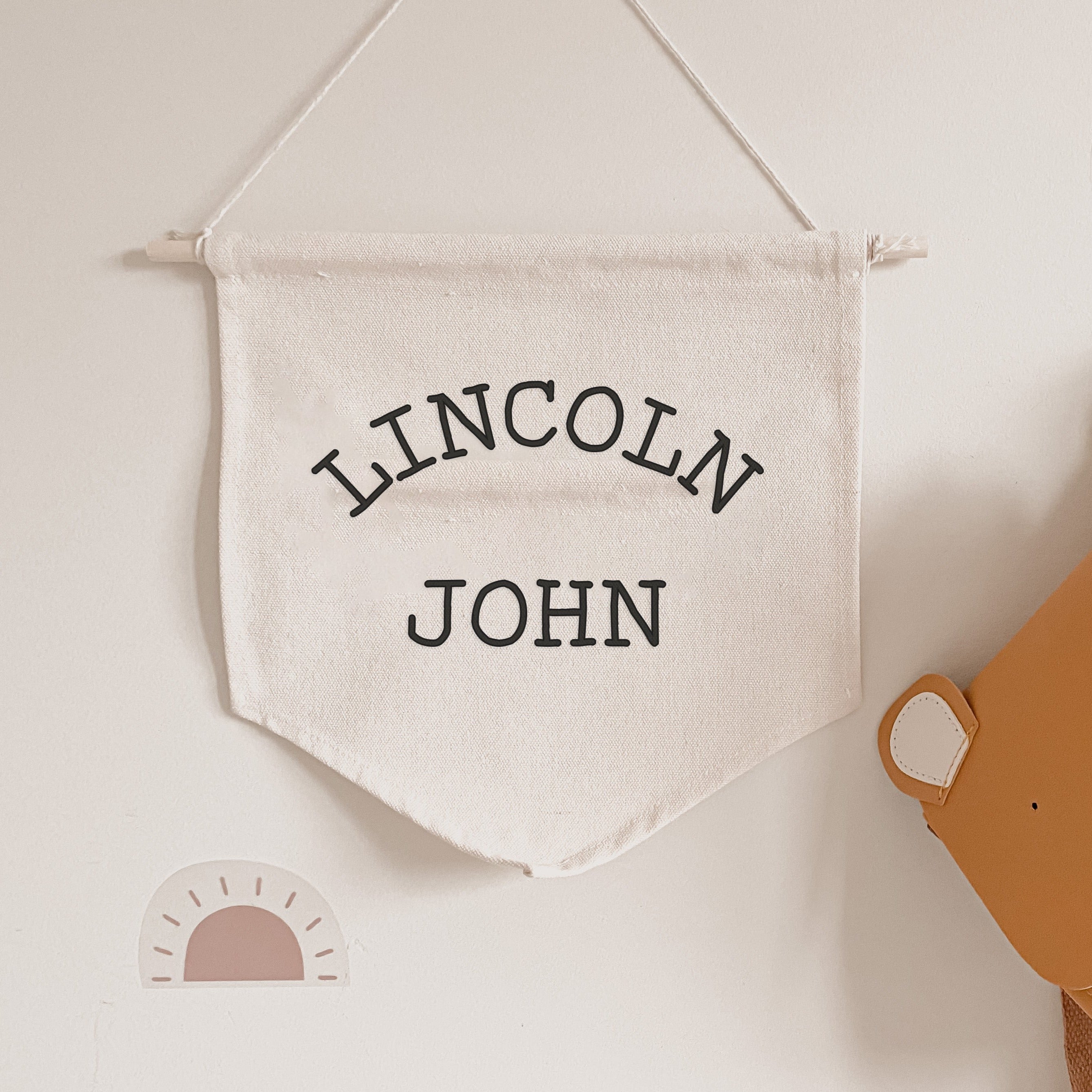 Custom Canvas Name Banner – Wild Pine Laser